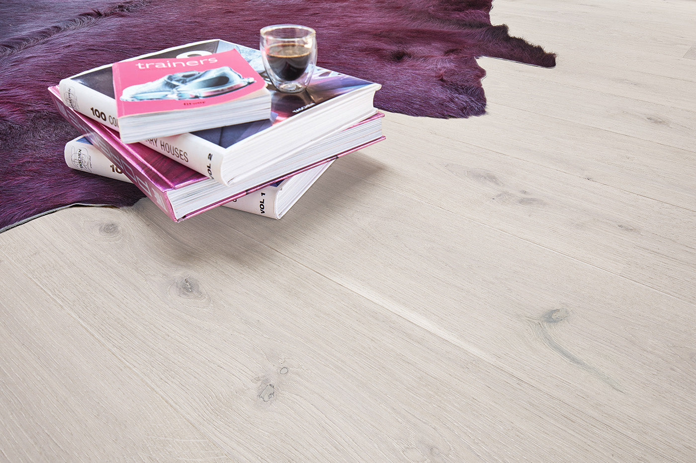 Parkett 1 stav Avanna Hvit Eik Mattlakkert Rustic – Gulvhandelen